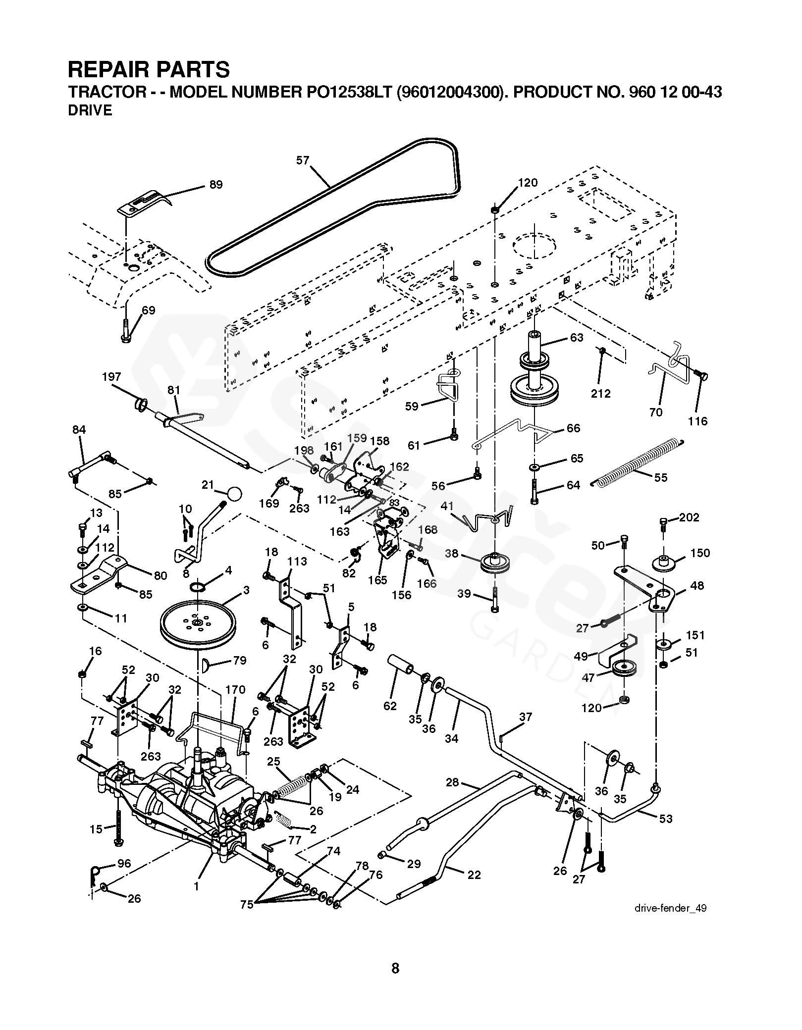 Spare parts - Partlist - PO12538LT PO12538LT, 96012004300, 2005-11 ...
