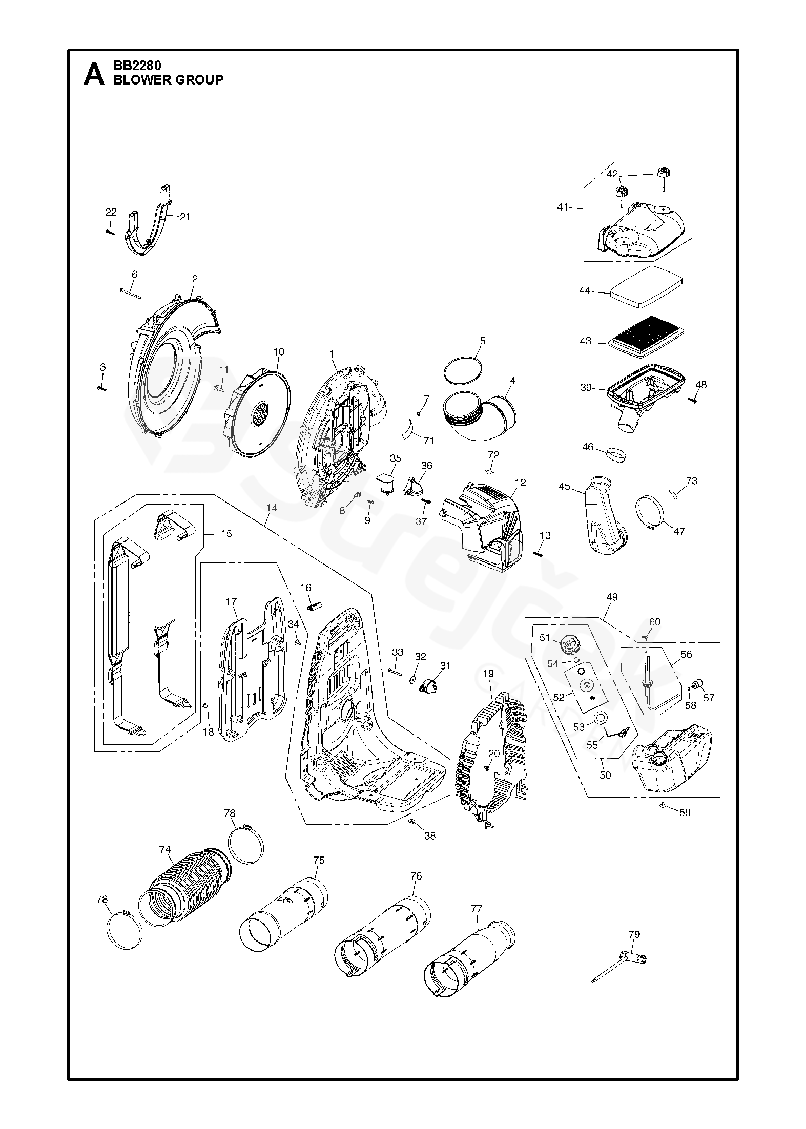 Spare parts - Partlist - BB2280 BB2280, 2013-11 - FAN | sGarden.cz