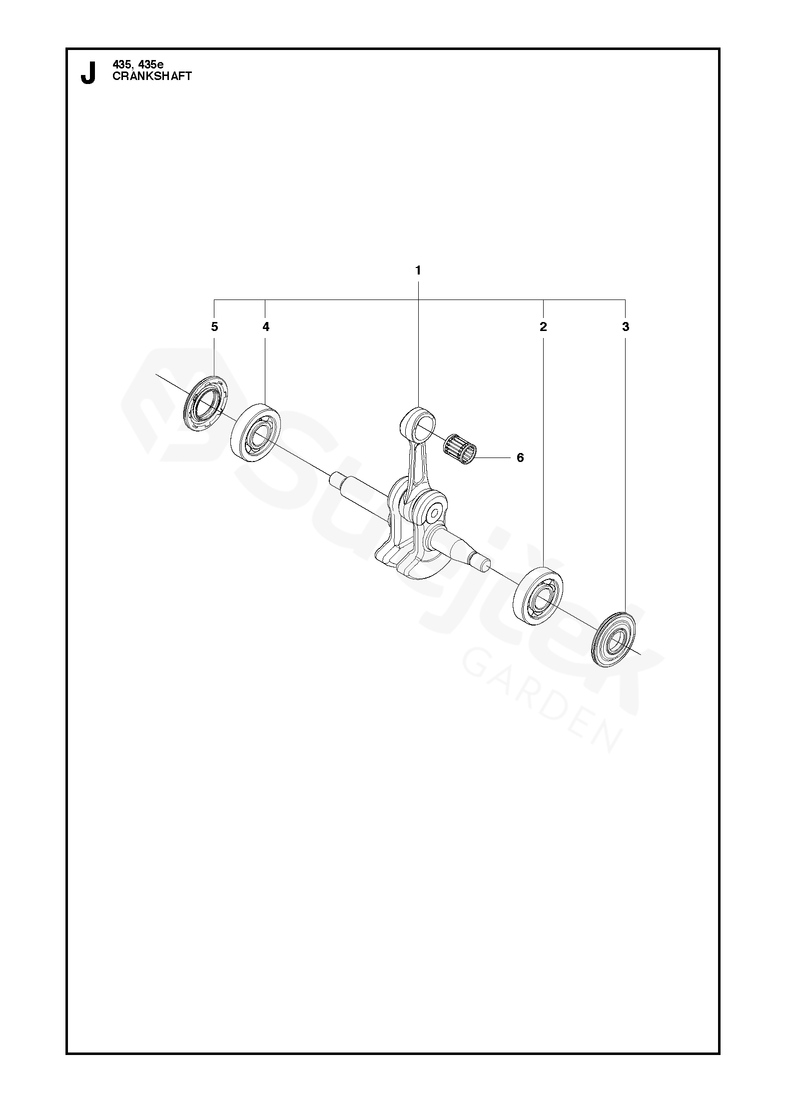 Spare parts - Partlist - 435 E 435 E from 2011-05- - CRANKSHAFT ...