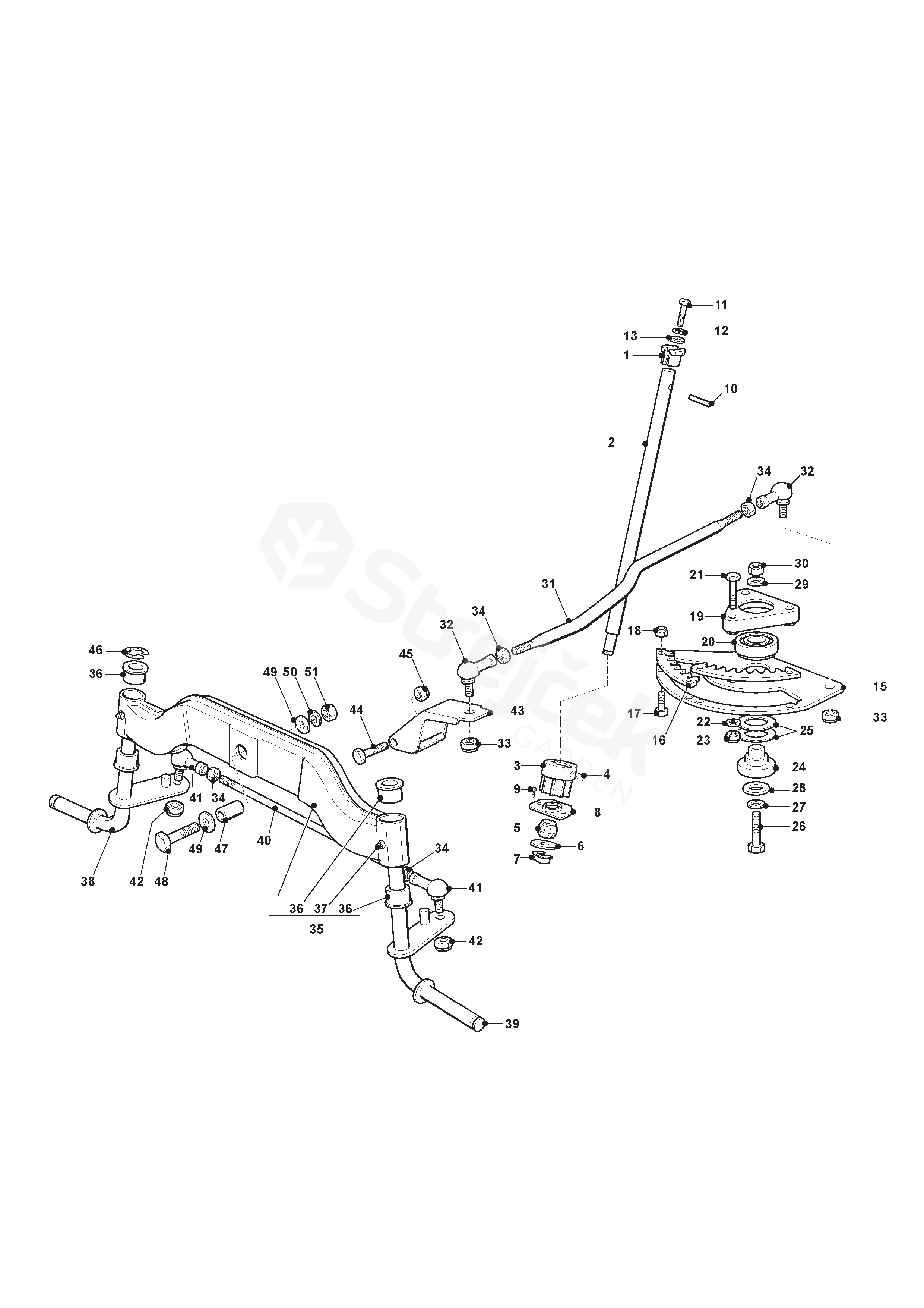 Spare parts - Partlist - TY 122 Hydro TY 122 Hydro (2020) - Steering ...