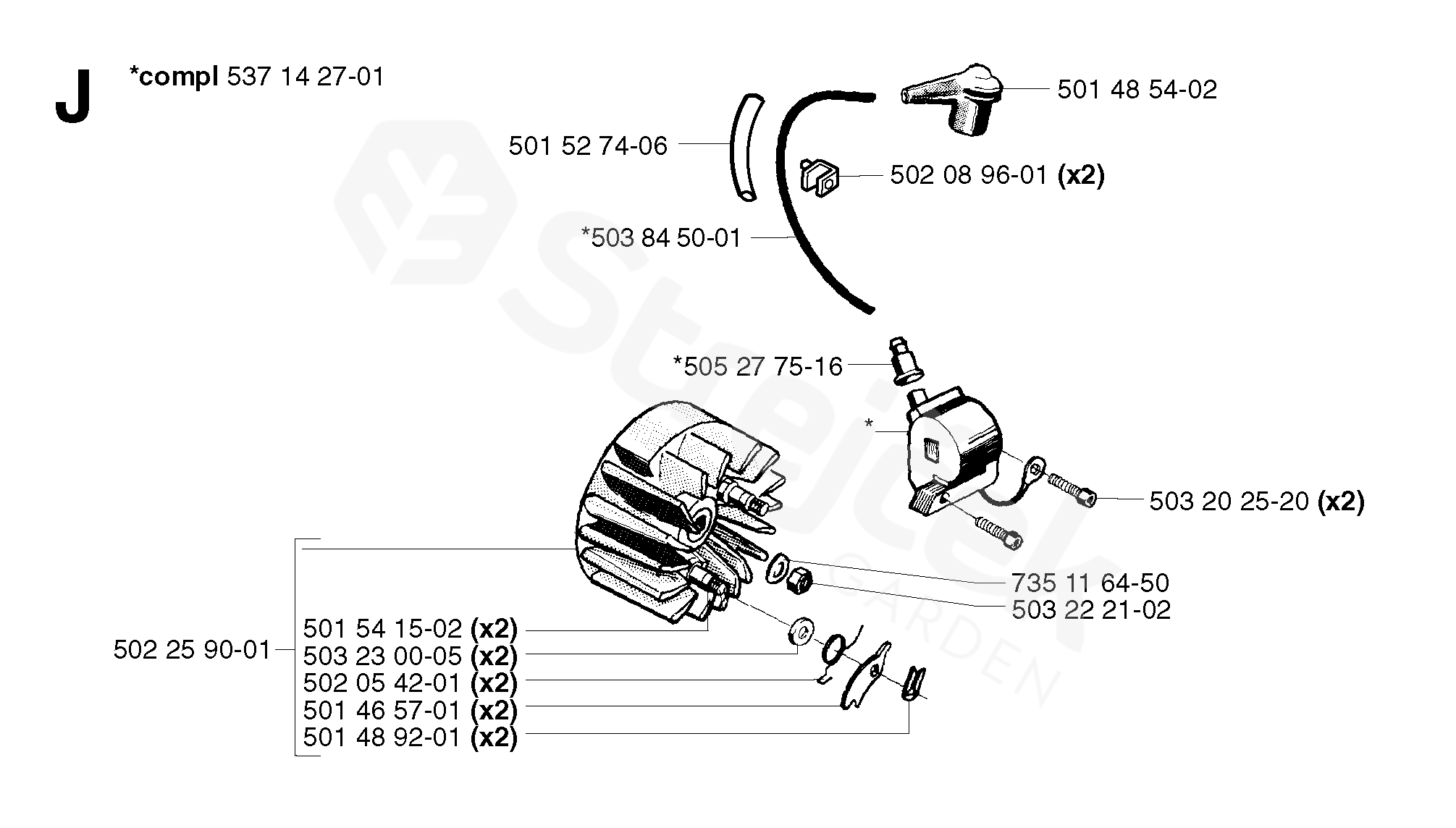 Spare parts - Partlist - RS52 RS52, EPA, 2002-08 - IGNITION SYSTEM | sGarden.cz