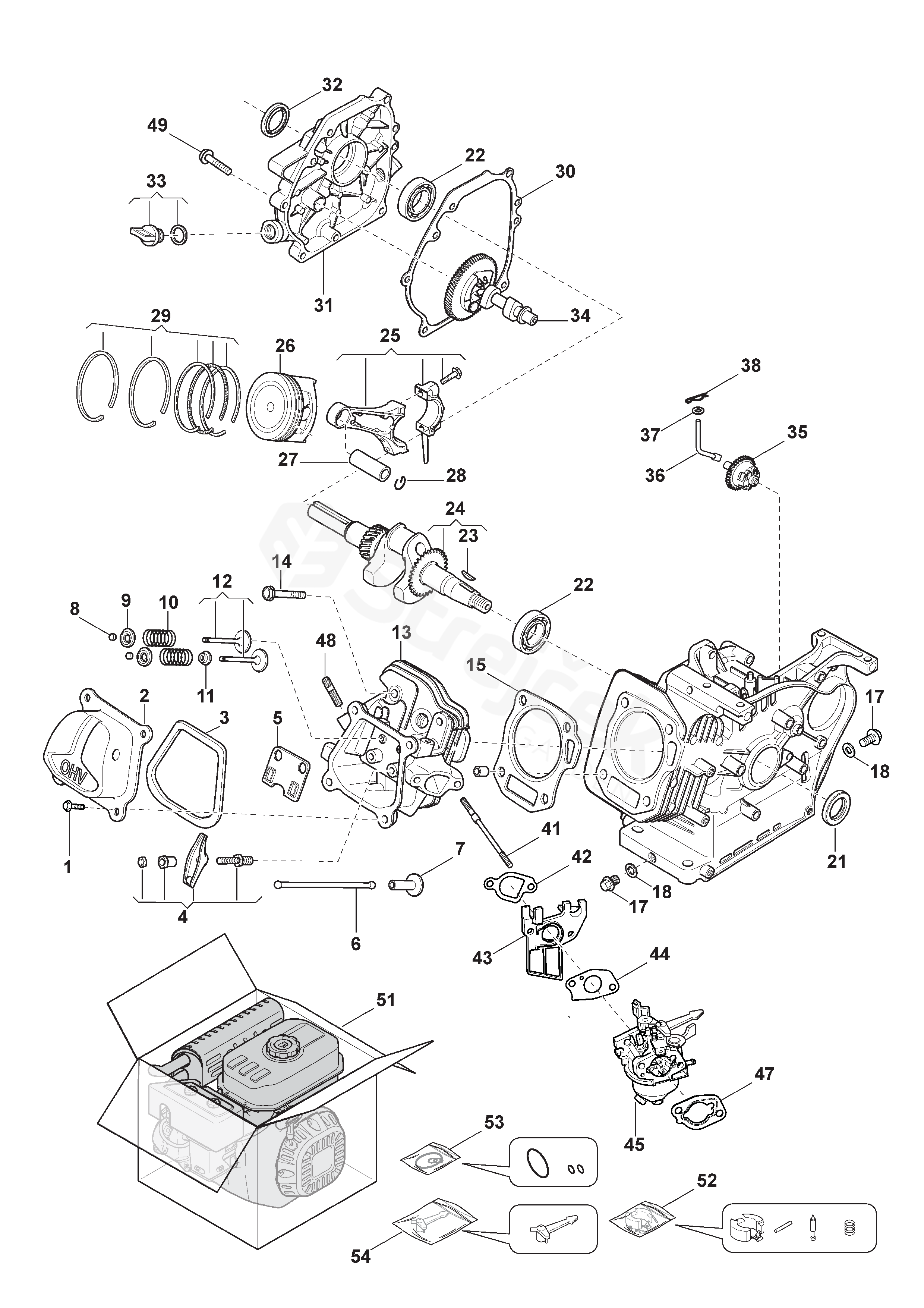 Spare parts - Partlist - TM60_FS TM60_FS (2018) - Engine - Piston, Crankshaft | sGarden.cz