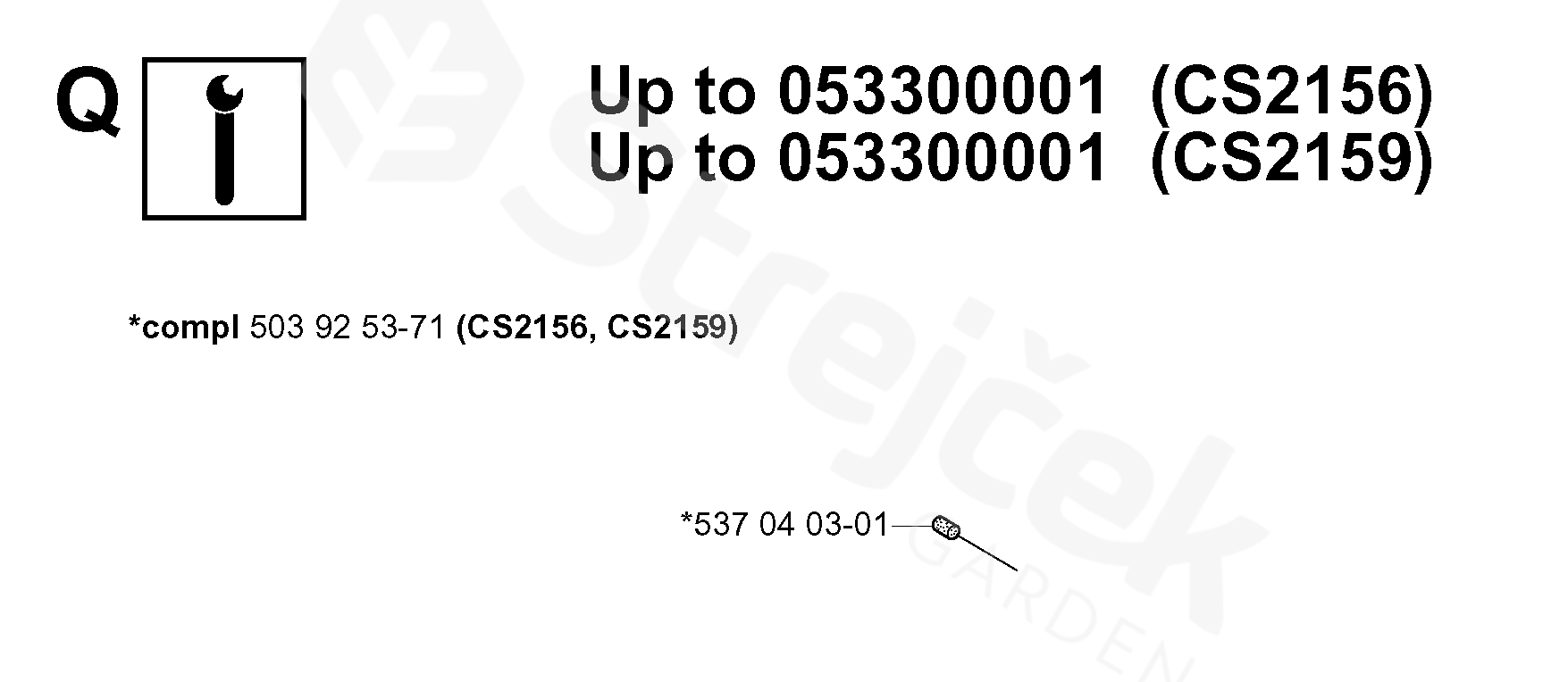 Spare parts - Partlist - CS2156 CS2156, EPA, 2006-02 - CRANKCASE ...