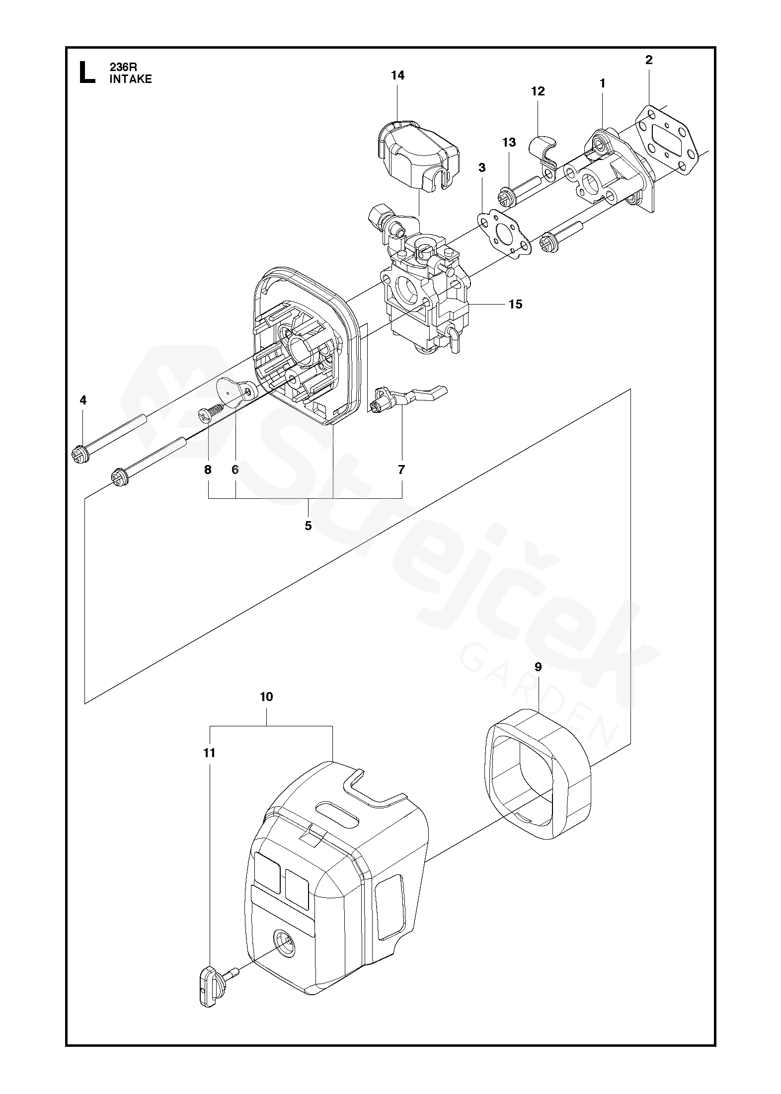 Spare parts - Partlist - 236 R 236 R, 2014-09 - CARBURETOR & AIR FILTER ...