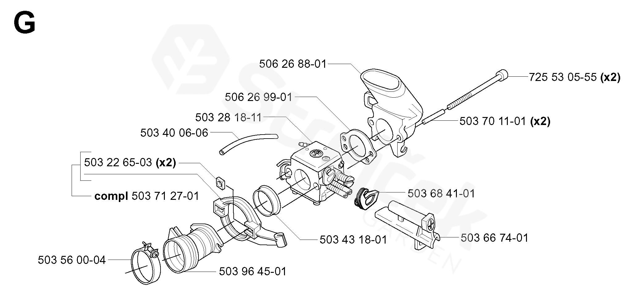 Spare parts - Partlist - 371K 371K EPA, 2005-05 - CARBURETOR | sGarden.cz