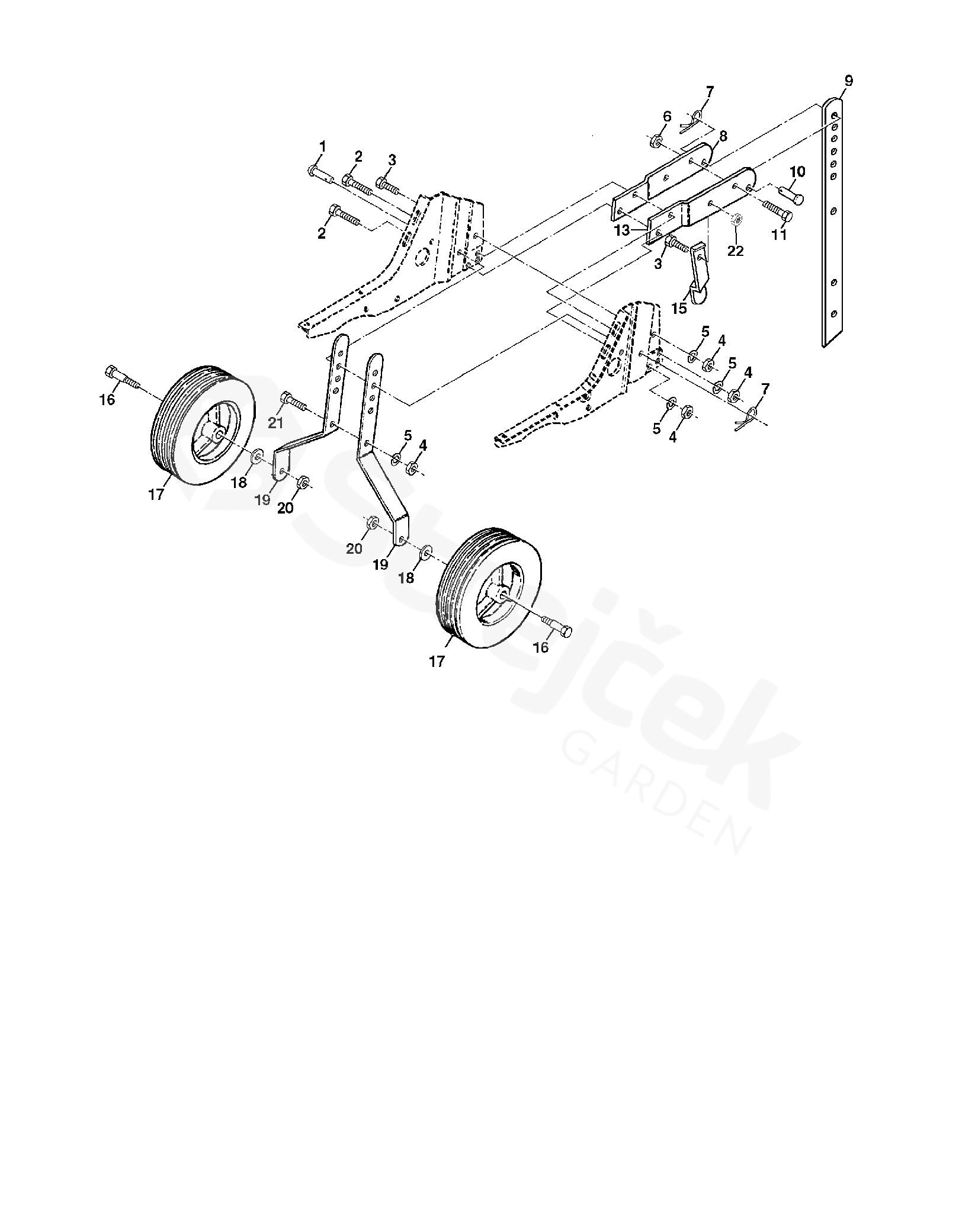 Spare parts - Partlist - HDF550K HDF550K, 2001-01 - WHEEL & DEPTH STAKE ...