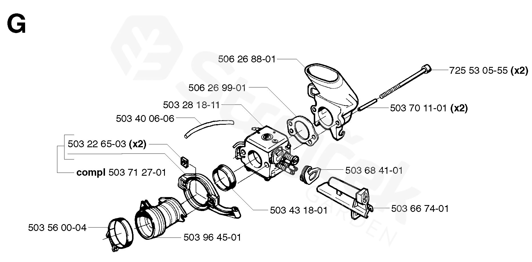 Spare parts - Partlist - 371K 371K EPA, 2003-08 - CARBURETOR | sGarden.cz