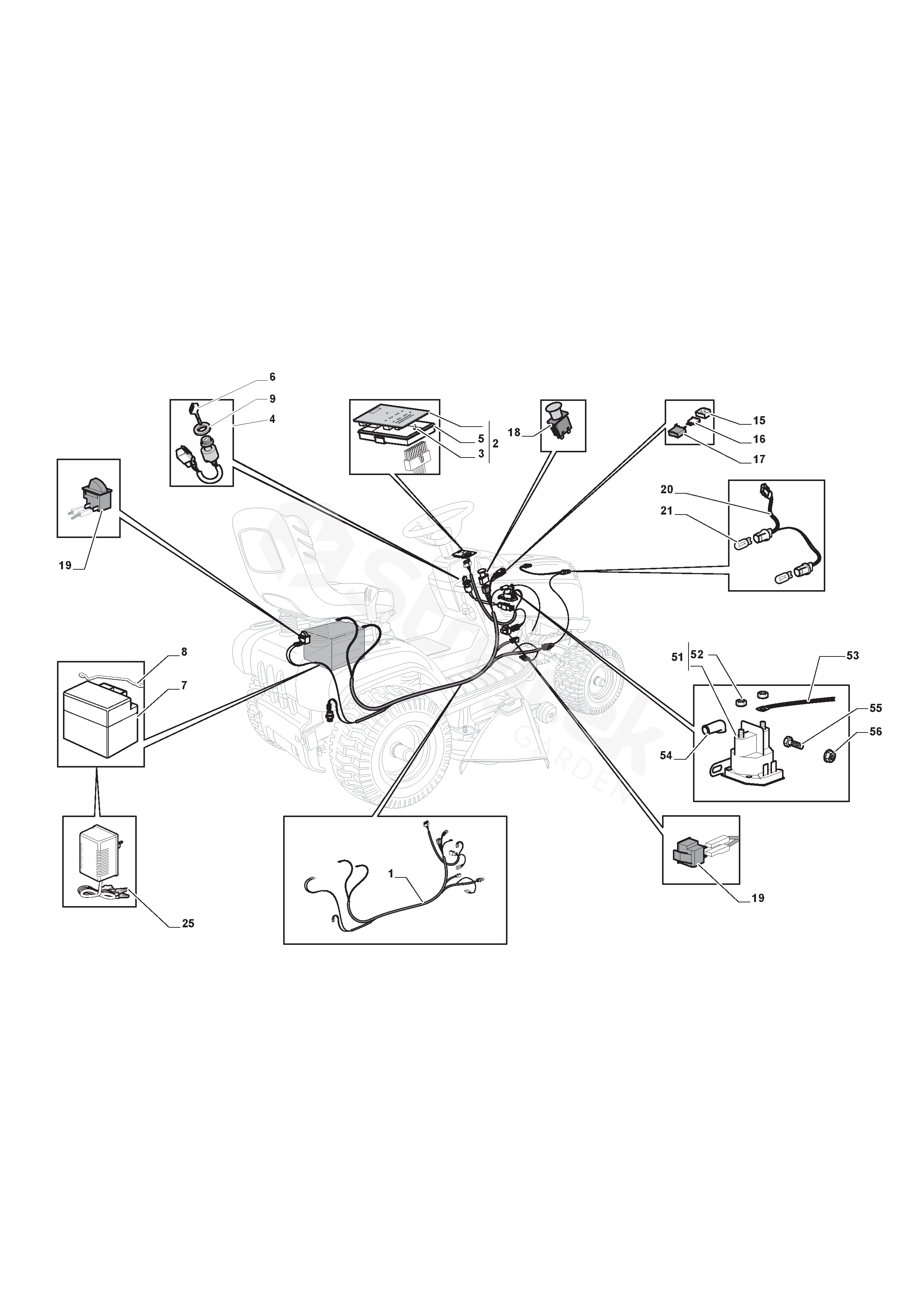 Spare parts - Partlist - STIGA SD 108 B&S P.B.4185 500cc EMC STIGA SD ...
