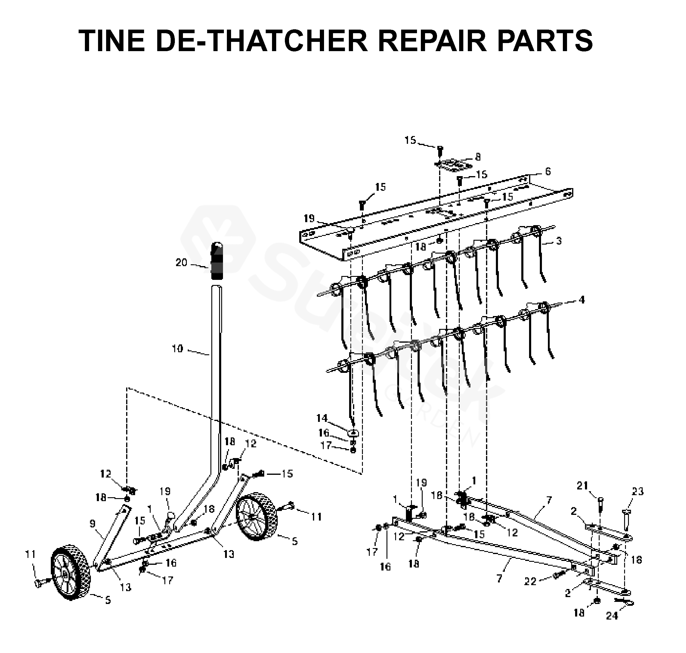 Spare parts - Partlist - TINE DE-THATCHER TINE DE-THATCHER, 450294 ...