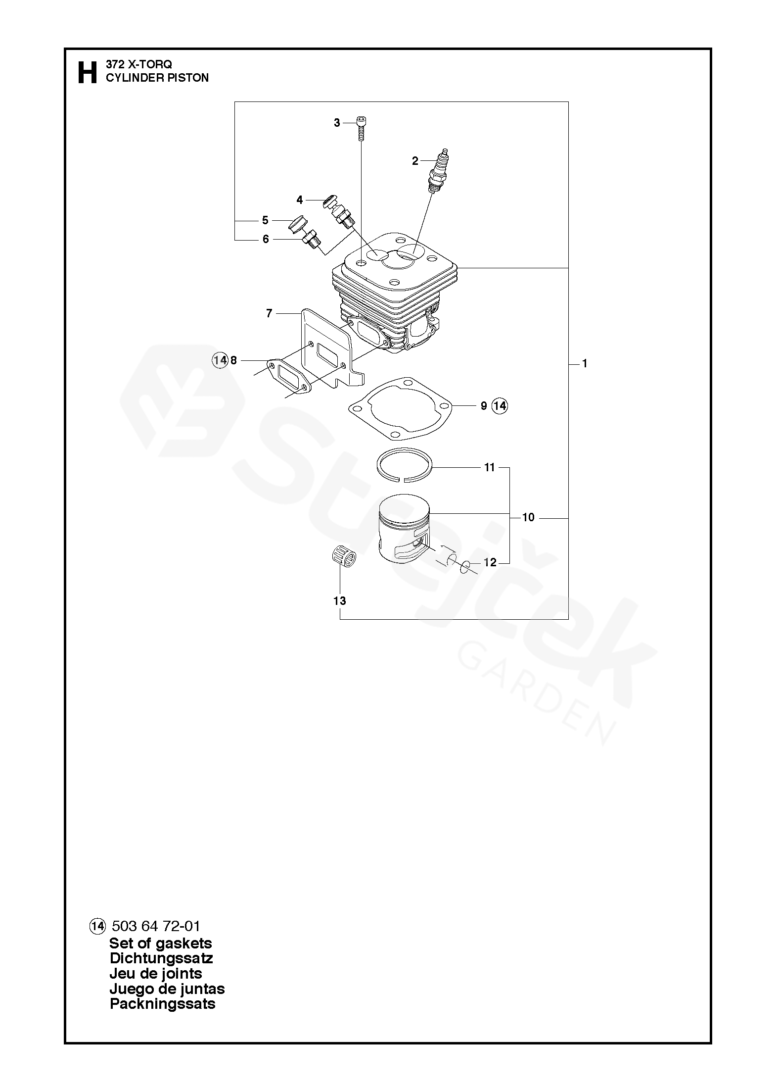 Spare parts - Partlist - 372 XP X-TORQ 372 XP X-TORQ from 2013-09 ...